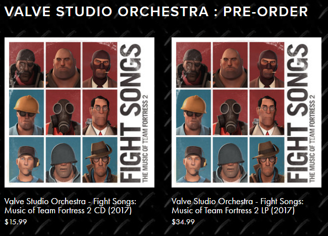 TF2 Blog - Fight Songs: The Music of Team Fortress 2 Preorder | Panda ...